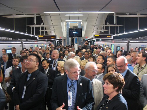Canada Line turns one: photos from the opening, part 1 - The Buzzer blog