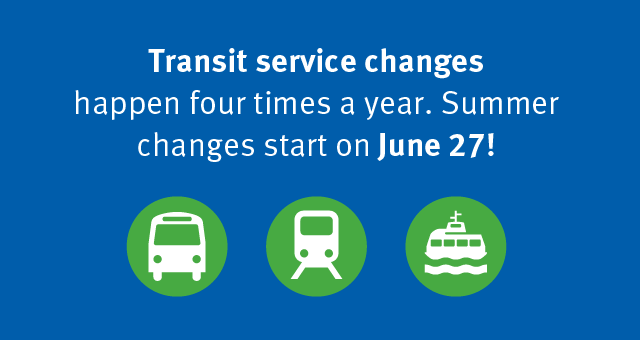 Splash into summer Service Changes! - The Buzzer blog