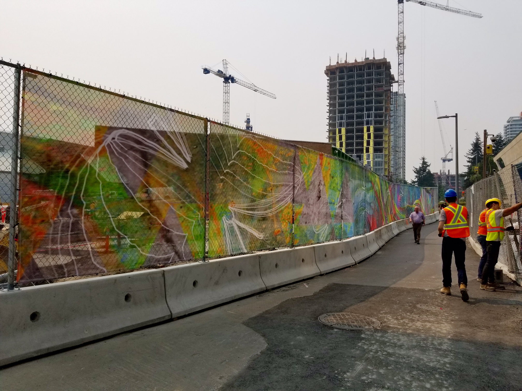 Look: Butterfly mural at Surrey Central SkyTrain station - The Buzzer blog