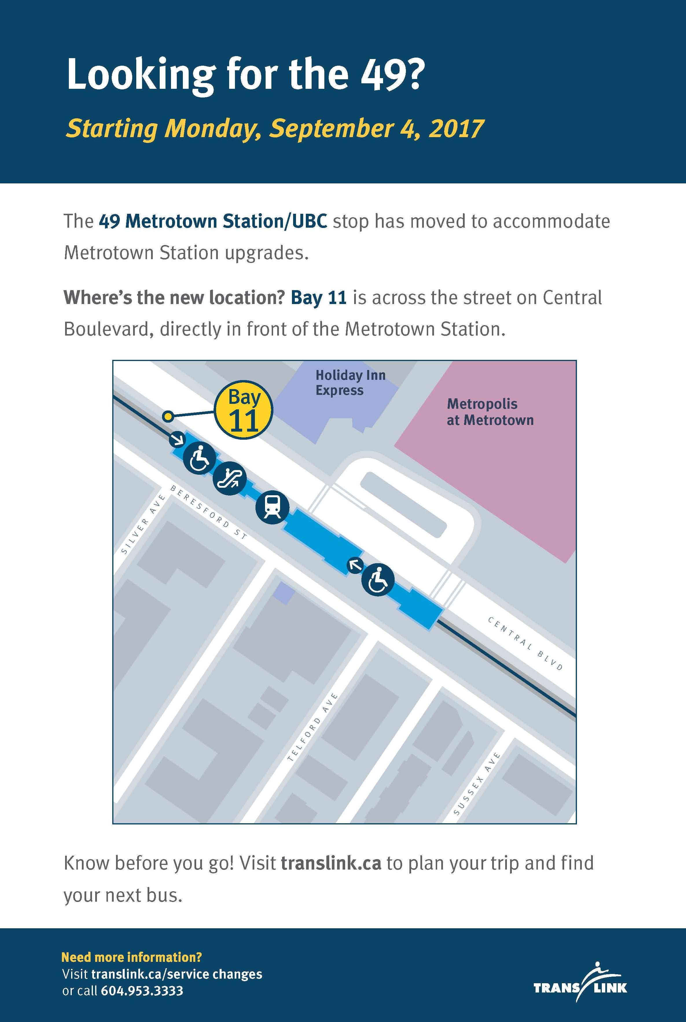 Metrotown bus stops on the move - The Buzzer blog