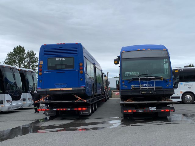 TransLink's four battery-electric buses are here! - The Buzzer blog