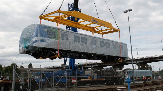 The first new Canada Line train arrives and new escalator opens! - The ...