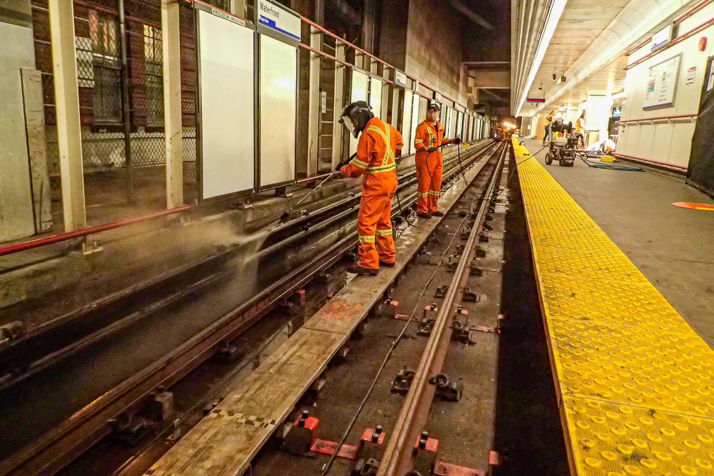 PHOTOS: Taking you behind the scenes of the Expo Line weekend closure ...