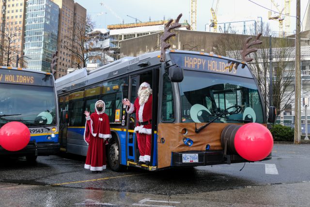TransLink spreads holiday cheer with nine Reindeer Buses - The Buzzer blog