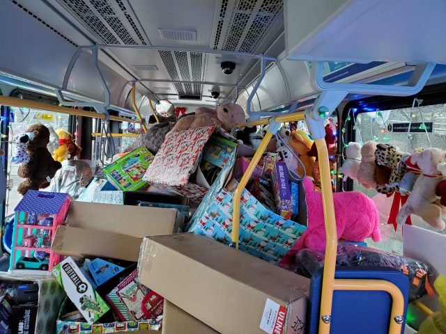 Reindeer Bus and Toys for Tots Team delivers cheers this holiday season ...