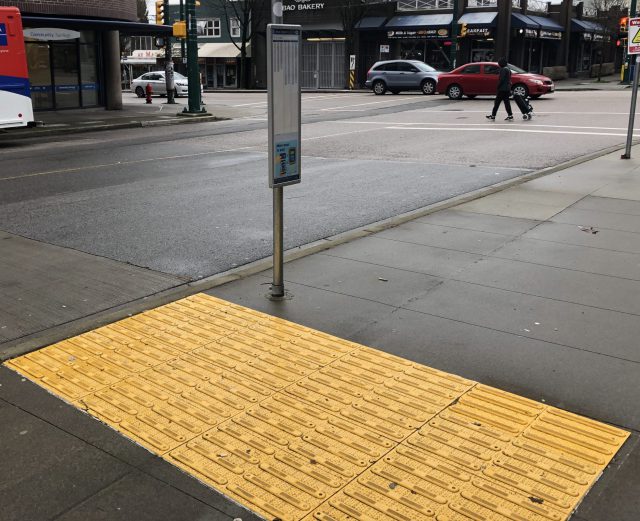Braille signage with raised tactile letters coming to every bus stop in ...