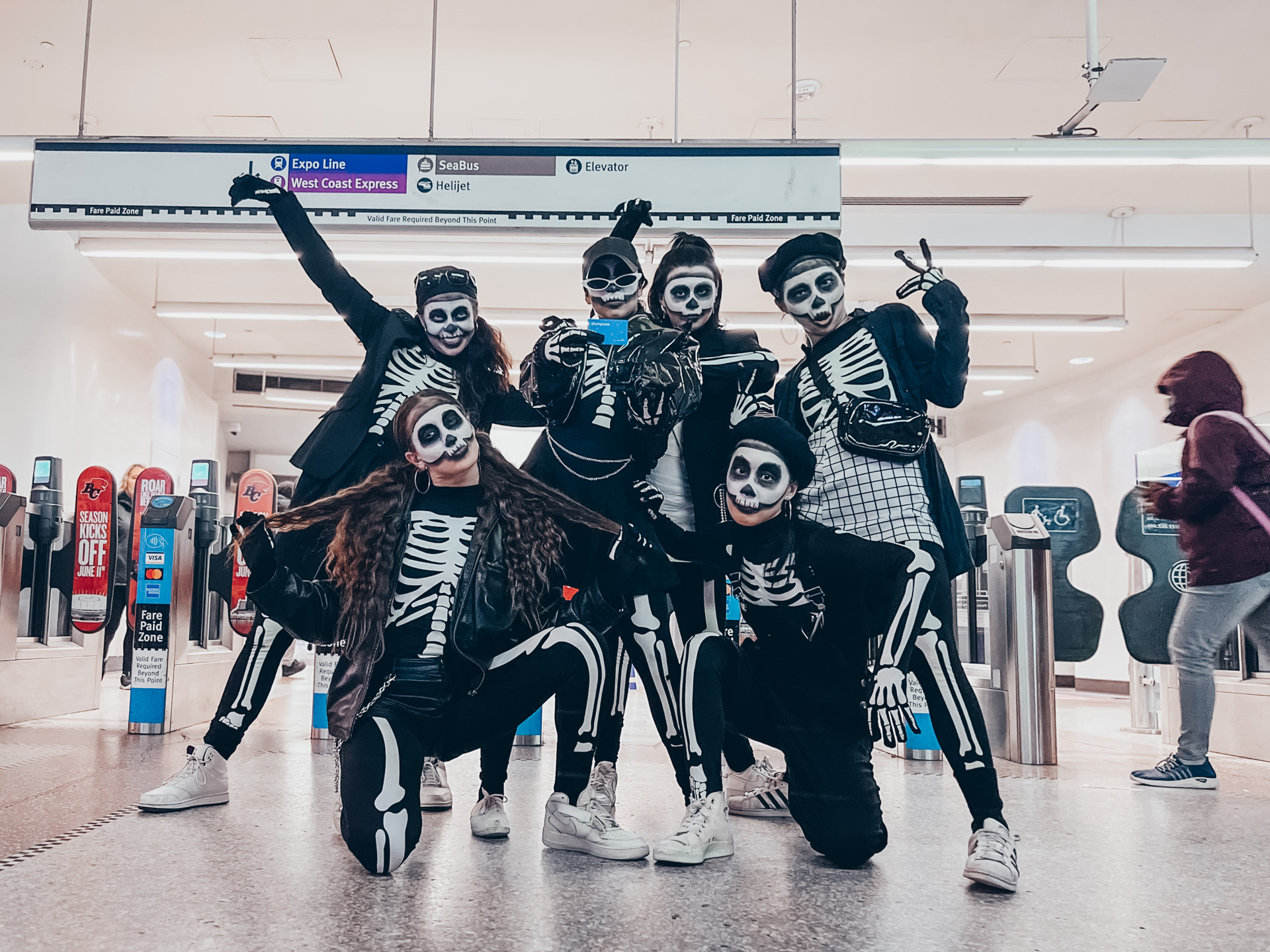 WATCH: A skeleton-clad dance group takes over Waterfront Station - The ...