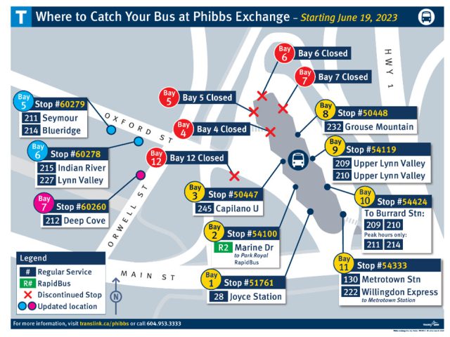 More temporary bus bay changes for customers at Phibbs Exchange ...